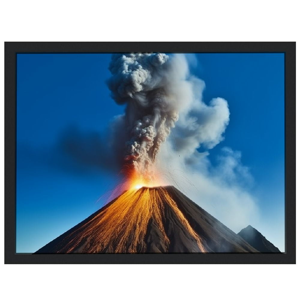 C04-GENYS Natural Landscape Volcano Eruption Poster (4) Canvas Wall Art ...