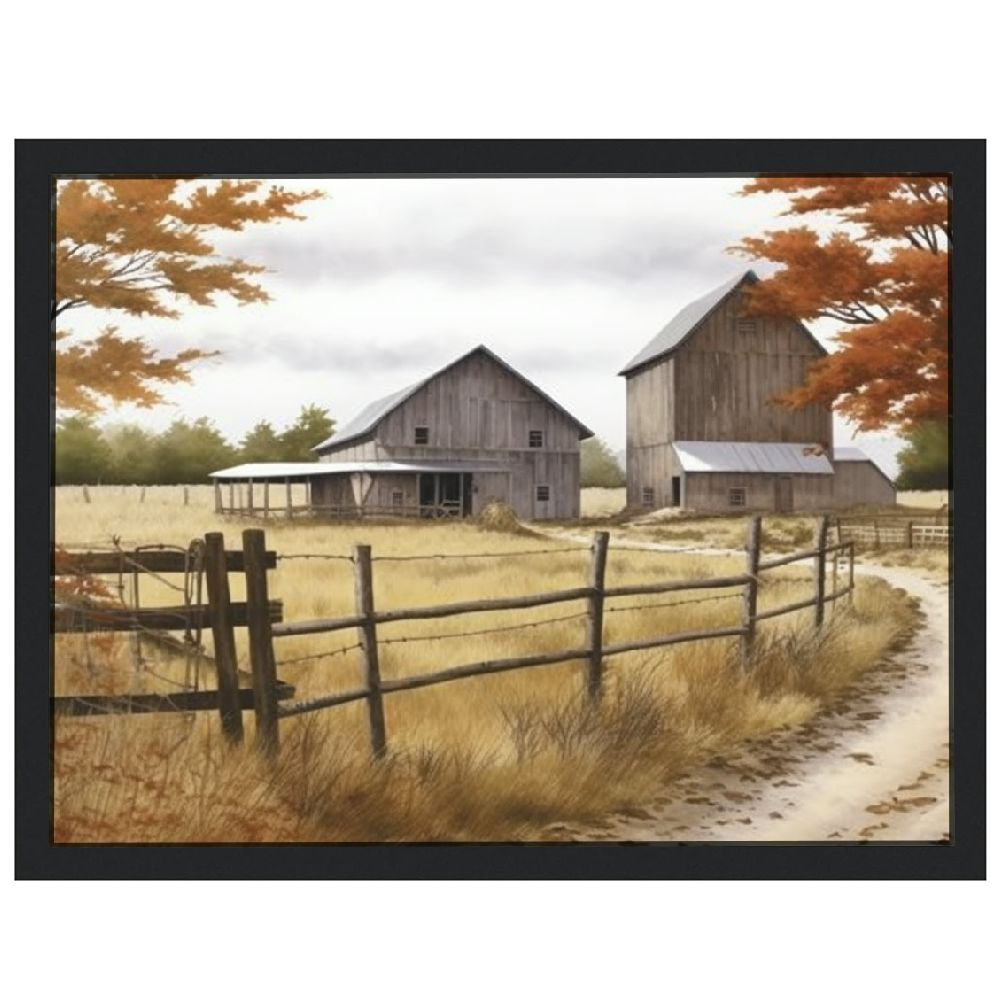 C04-GENYS Old Country Road Art Print Poster Ready for Framing by Jacobs ...