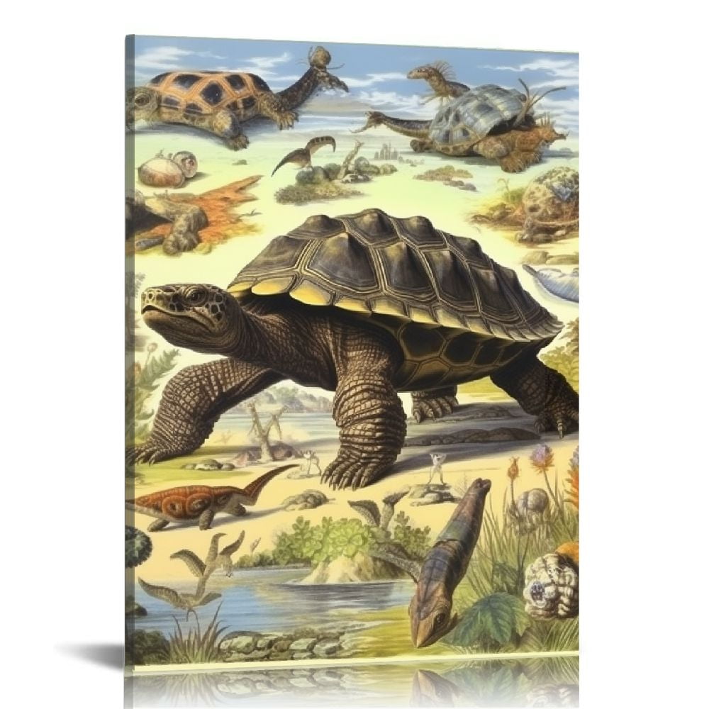 C04-GENYS Old Fashioned French Reptile Illustration Art Print - Great ...