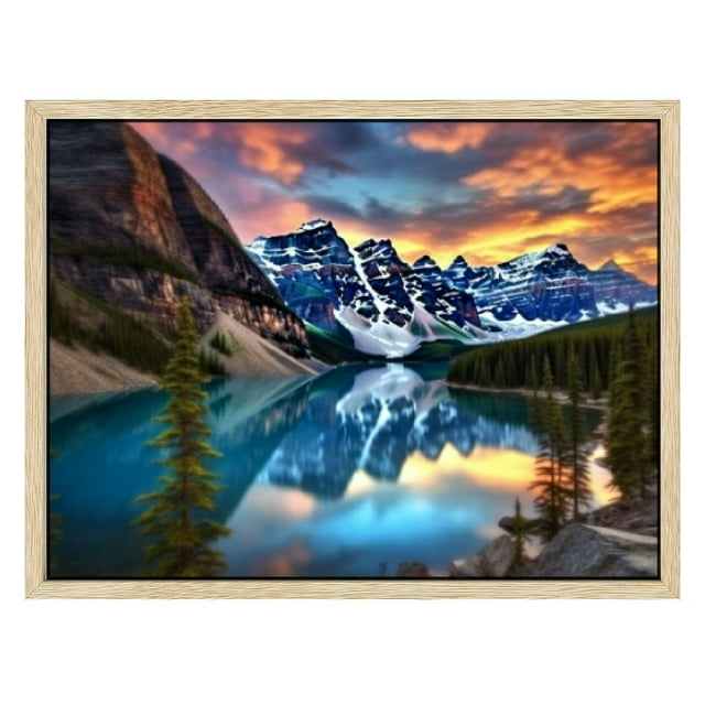 C04-GENYS Painting on Moraine Lake Louise Banff National Park Alberta Canada Photo Photograph ...