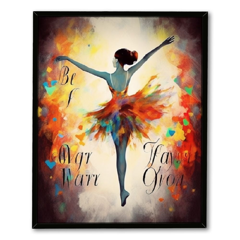 C04-GENYS Positive Dance Wall Art Canvas Print Watercolor Dance with ...