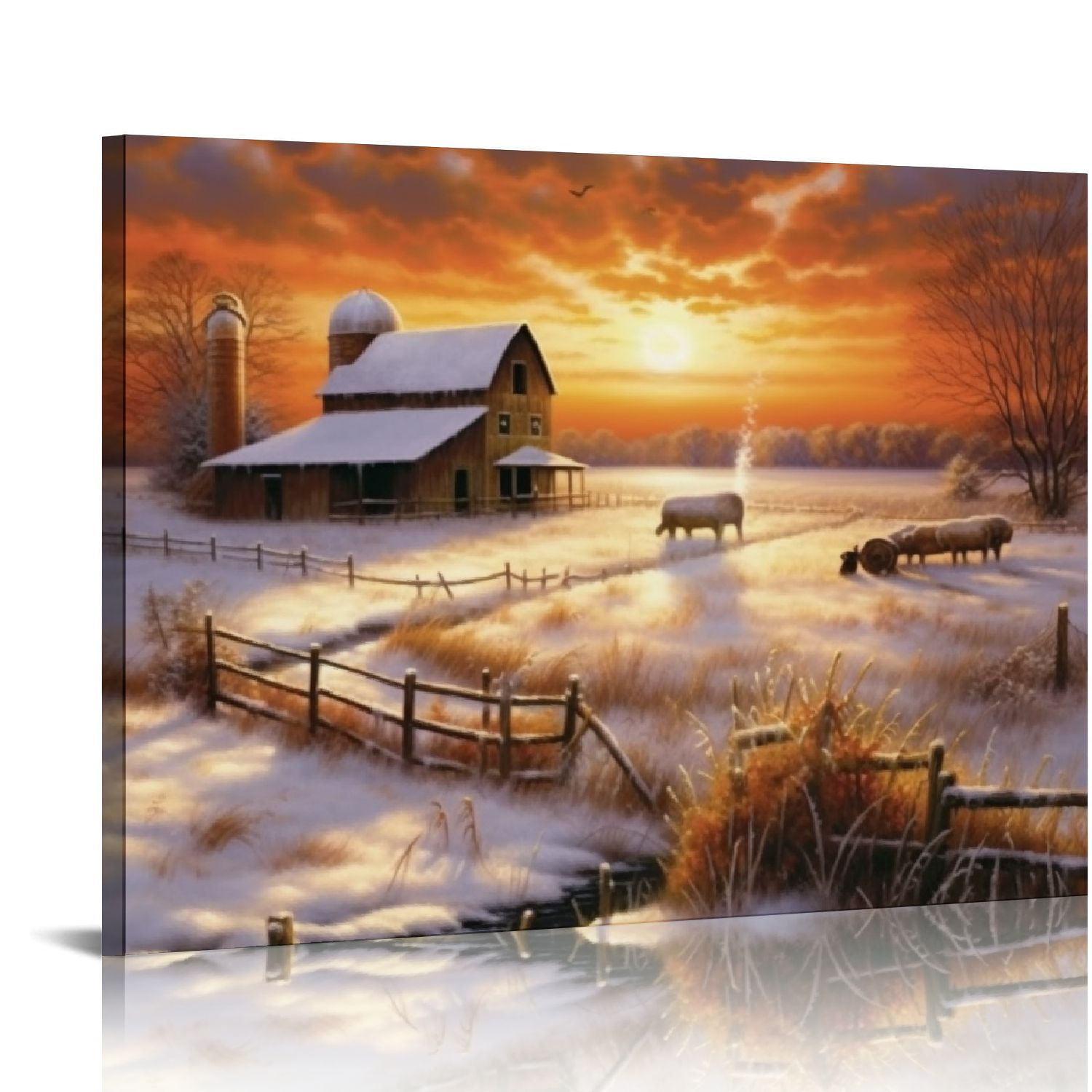 C04-GENYS 'Snow Barn' by Bill Makinson, Canvas Wall Art, - Walmart.com C04-GENYS 'Snow Barn' by Bill Makinson, Canvas Wall Art, - Walmart.com