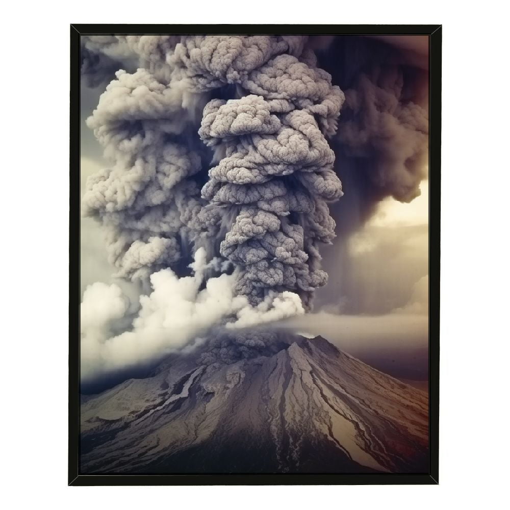 C04-GENYS St. Helens Volcano Eruption Poster Natural Disaster Pictures ...