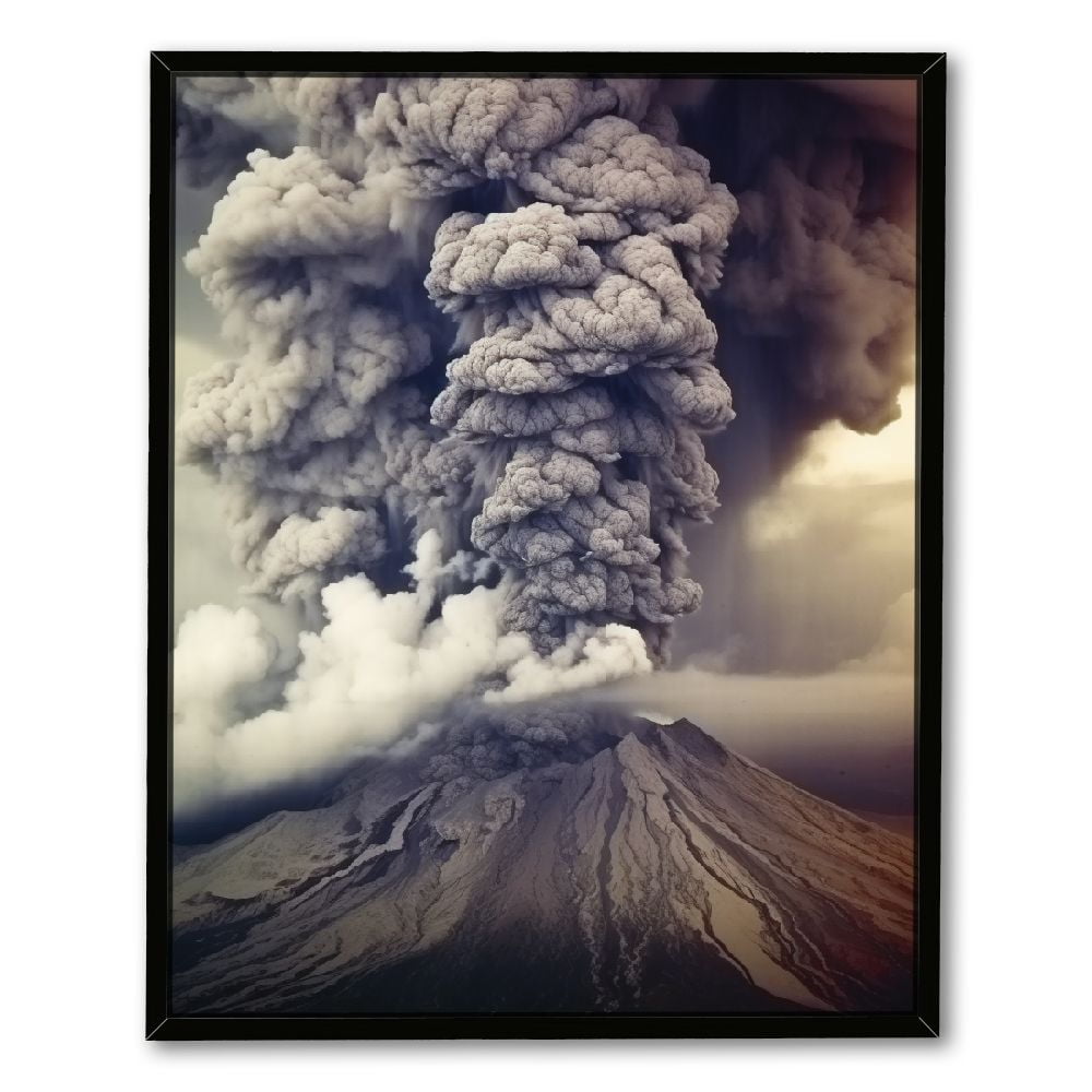 C04-GENYS St. Helens Volcano Eruption Poster Natural Disaster Pictures ...