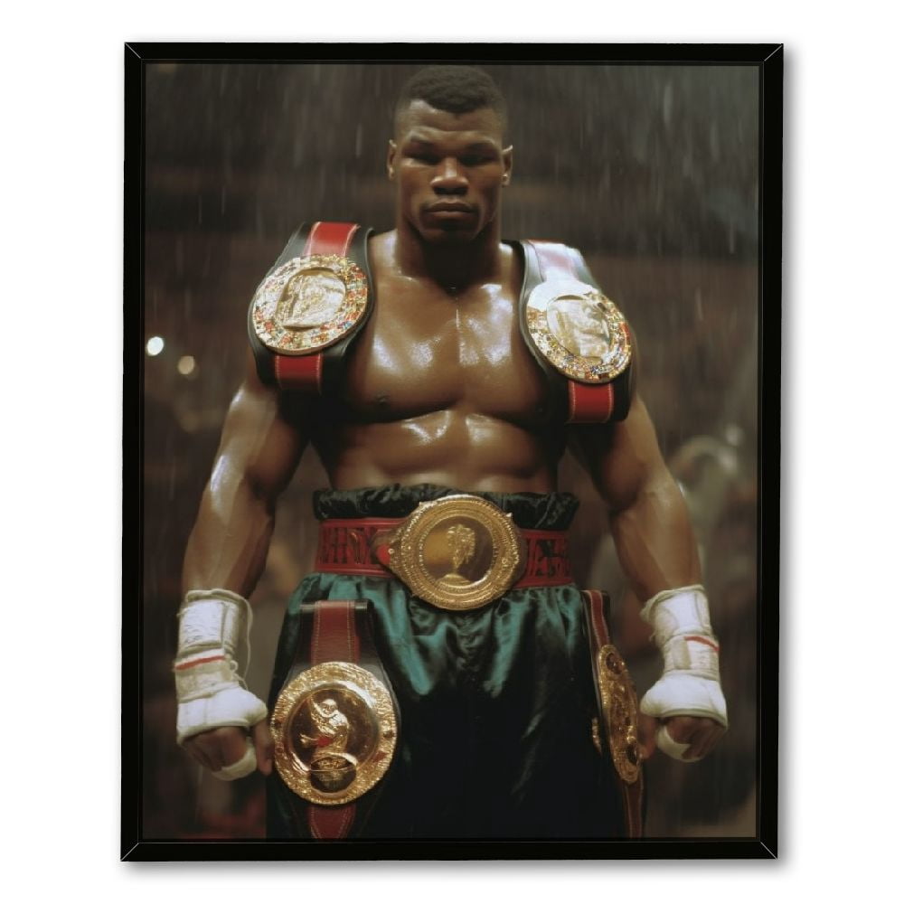 C04-GENYS man with Belts Boxing Poster Canvas Wall Art Prints for Wall ...