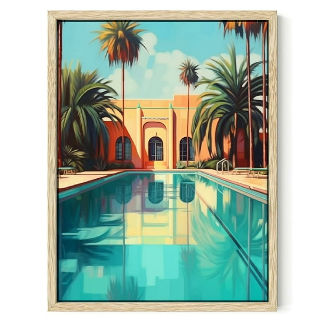 C04-GENYS ocean art,Bathroom Wall Decor,Secret Swimming Pool Print ...