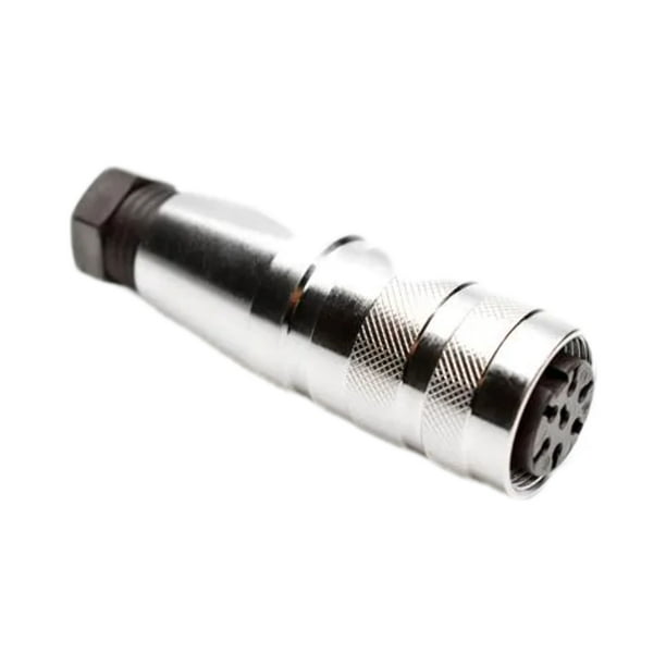 C091-31D007-100-2 Circular DIN Connectors Female 7 Pin Cable straight ...