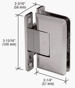C0L537BN Brushed 537 Series Wall Mount Full Back Plate Standard Hinge ...