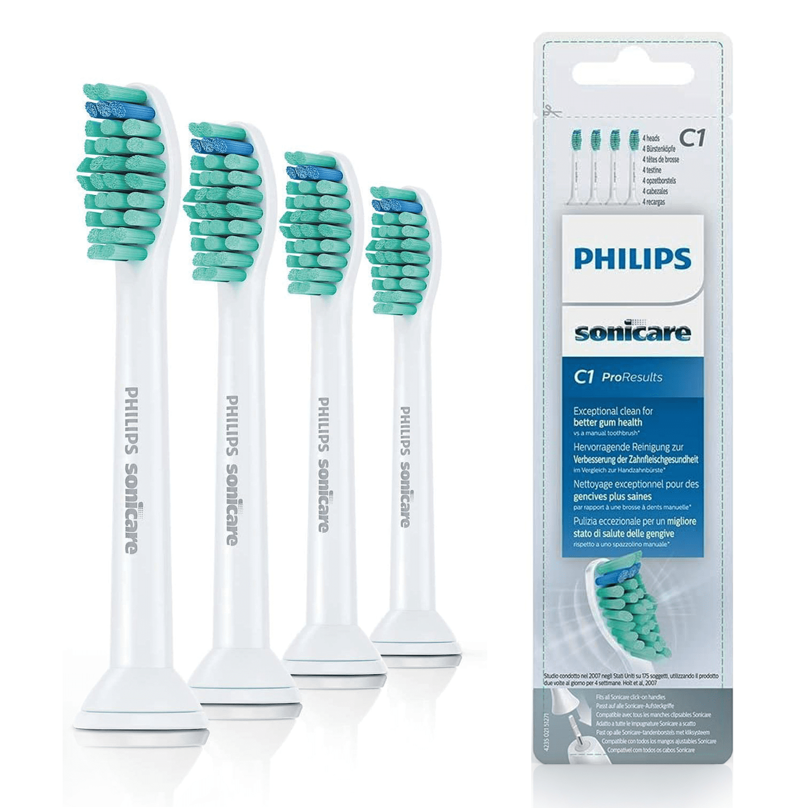 C1 Replacement Toothbrush Heads Compatible with All Philips SoniTeeth ...