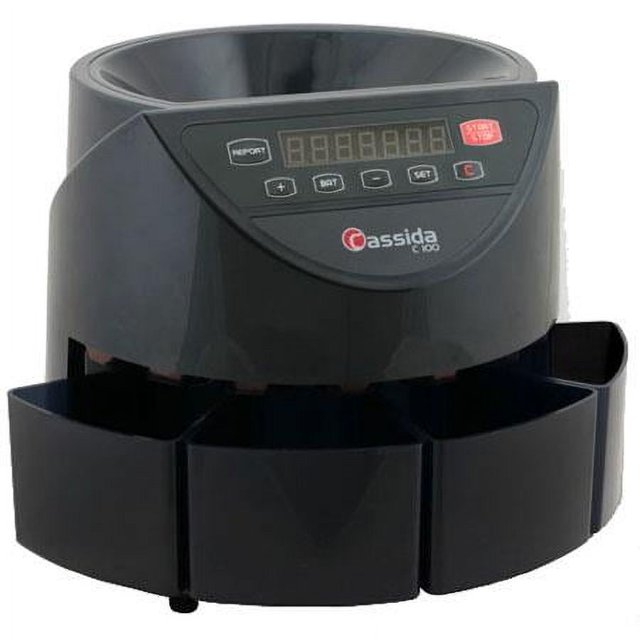 Cassida C100 Electronic Coin Counter/Sorter Machine with Automatic ...