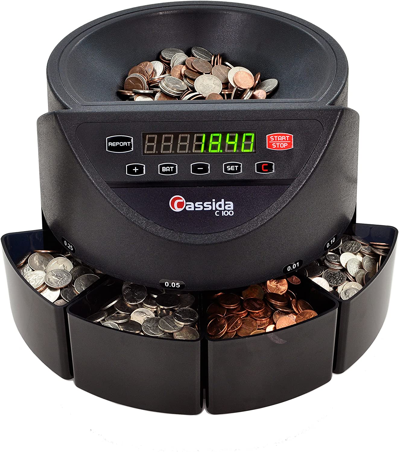 Royal Sovereign - 2 Row Digital Coin Sorter - Walmart.com