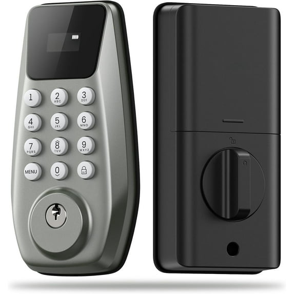 C100 Keyless Entry Door Lock with Keypad, Deadbolt Lock for Front Door ...