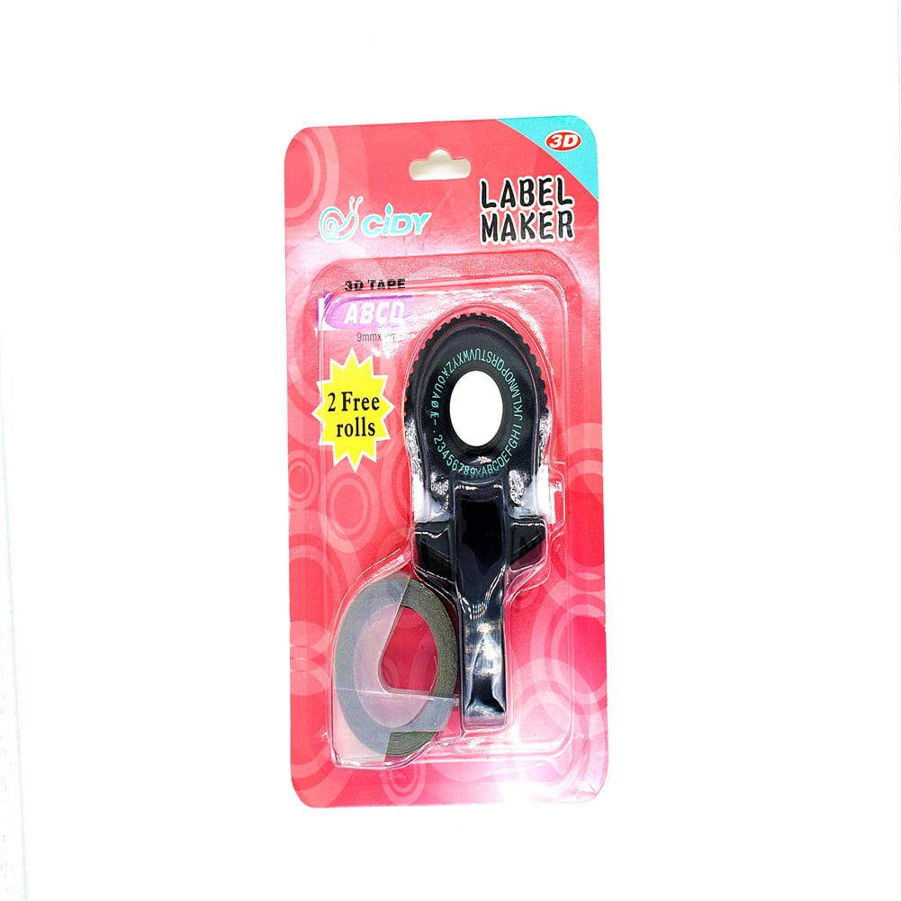 C101 Mini DIY Manual Typewriter Tape Letter Disk Embossing Label Maker ...