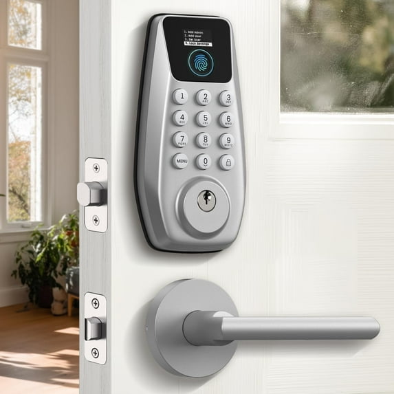 C110 Fingerprint Keyless Entry Door Locks, Front Door Lock Deadbolt ...
