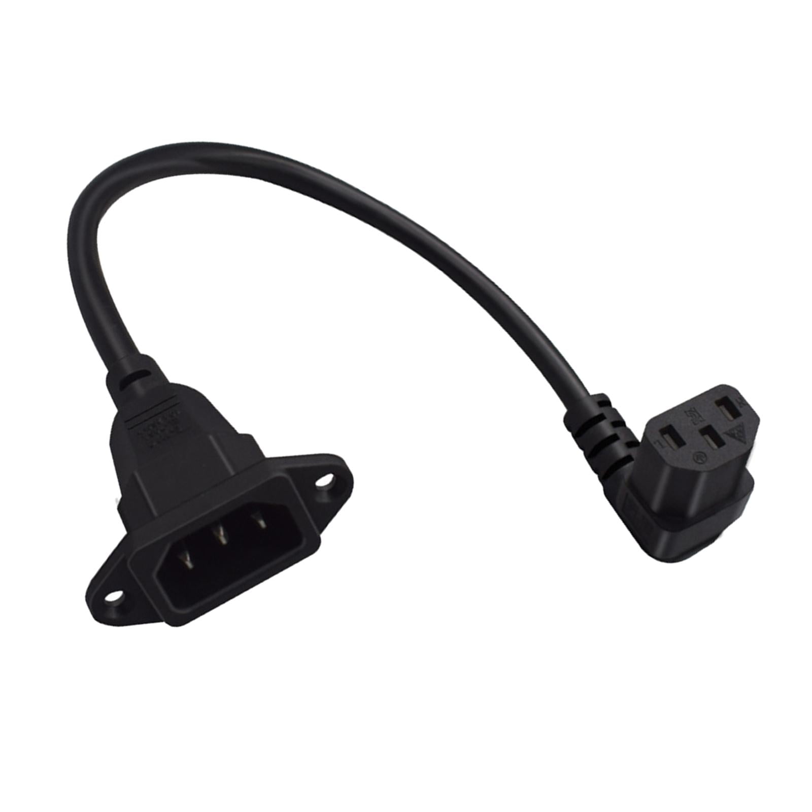 C113 Cord Power Supply Extension Cord Black C14 Plug to C13 Socket Durable Power Cable Heavy ...