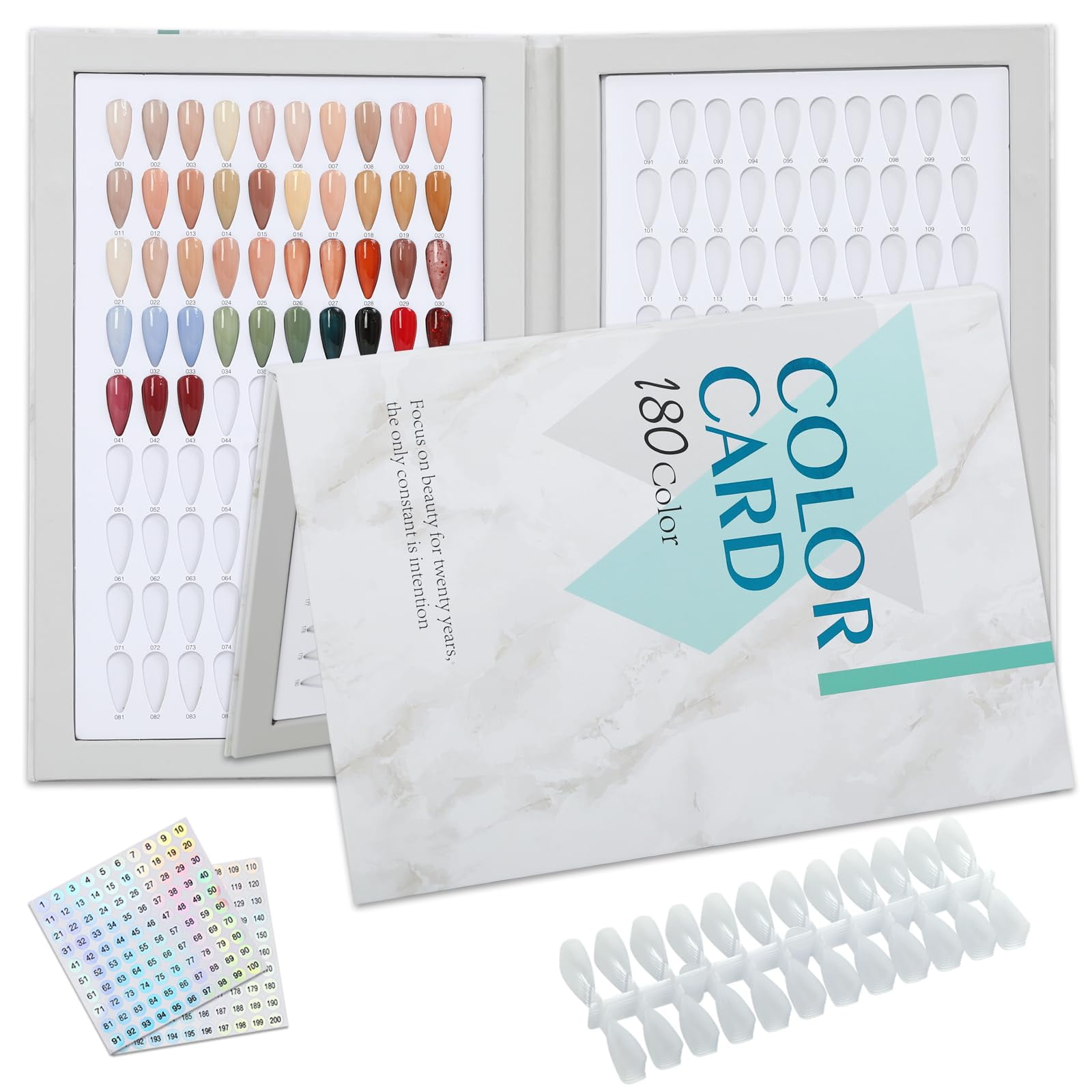 C12rtive 180 Nail Colors TMA2 Book,Nail Color Display Book with 240 ...
