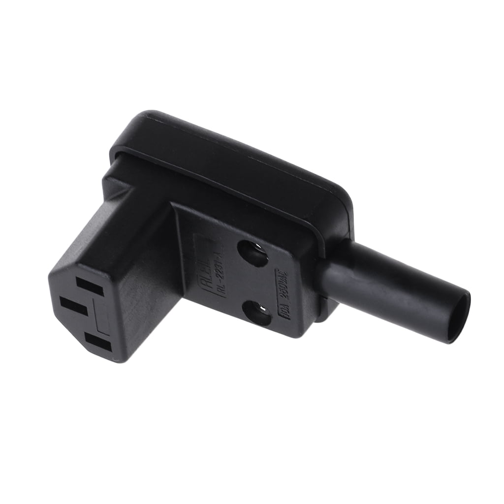 C13 Power Plug 90 Degree Angled IEC 320 Female Plug AC 10A / 250V Power ...