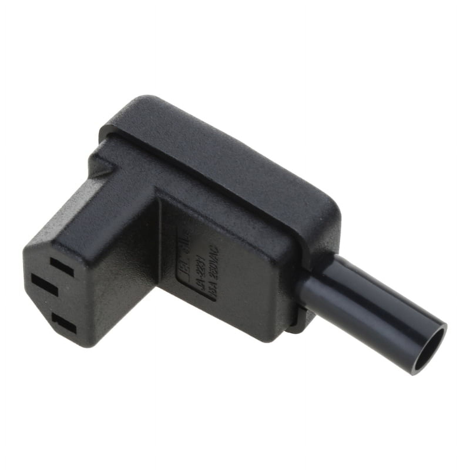 C13 Power Plug IEC 320 90° Angle Rewirable Cable Connector 250V 10A C13 ...