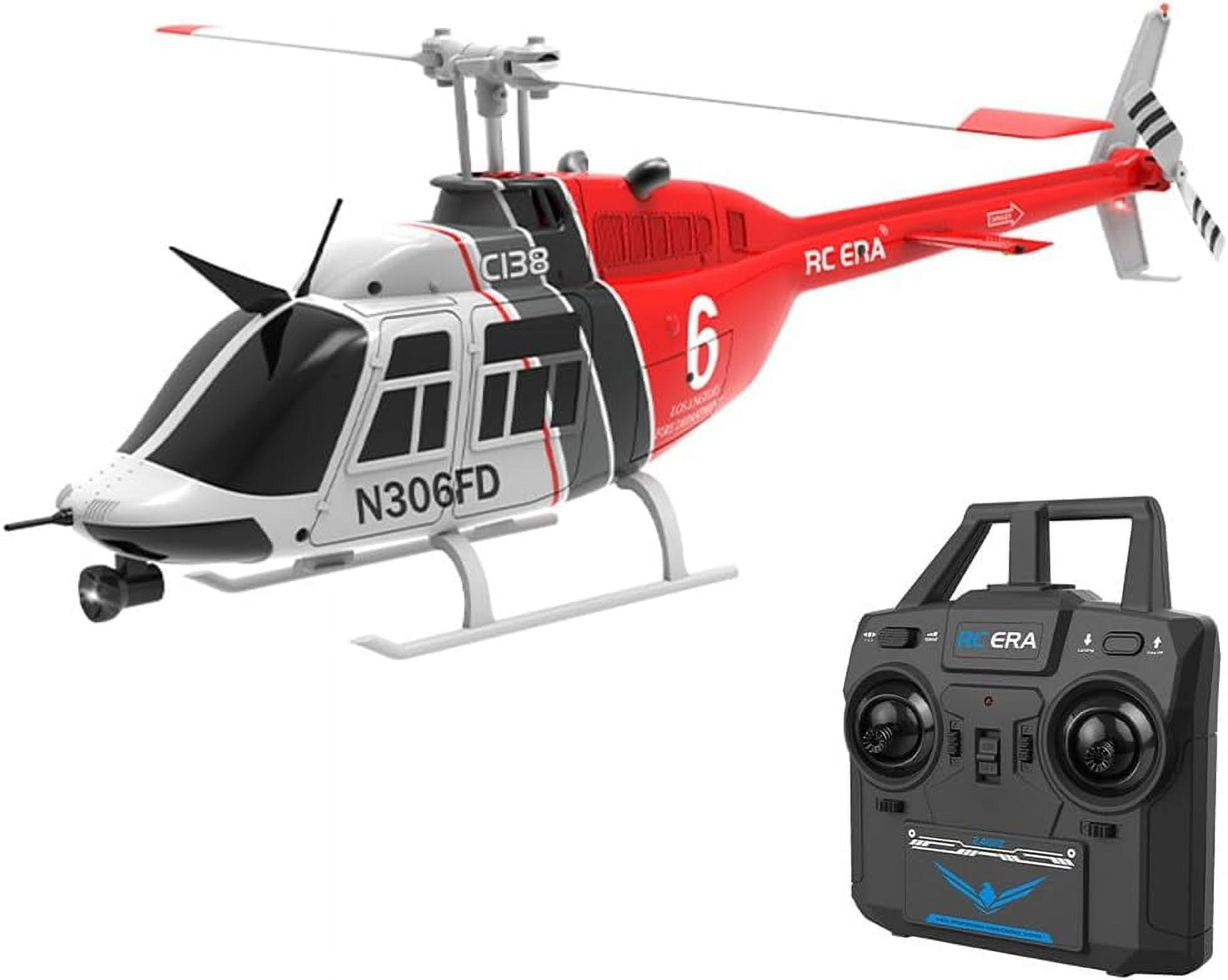 6CH 2.4G RC Helicopter With Gyro Wooptoothy C138 Bell206 RC Helicopter ...