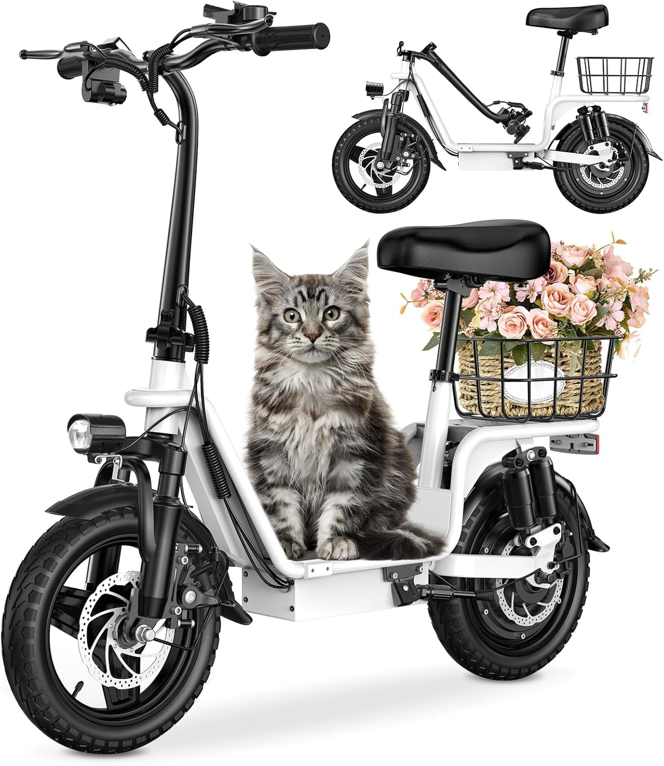 C14 Electric Scooter for Adults with Seat – High-Performance, Foldable ...