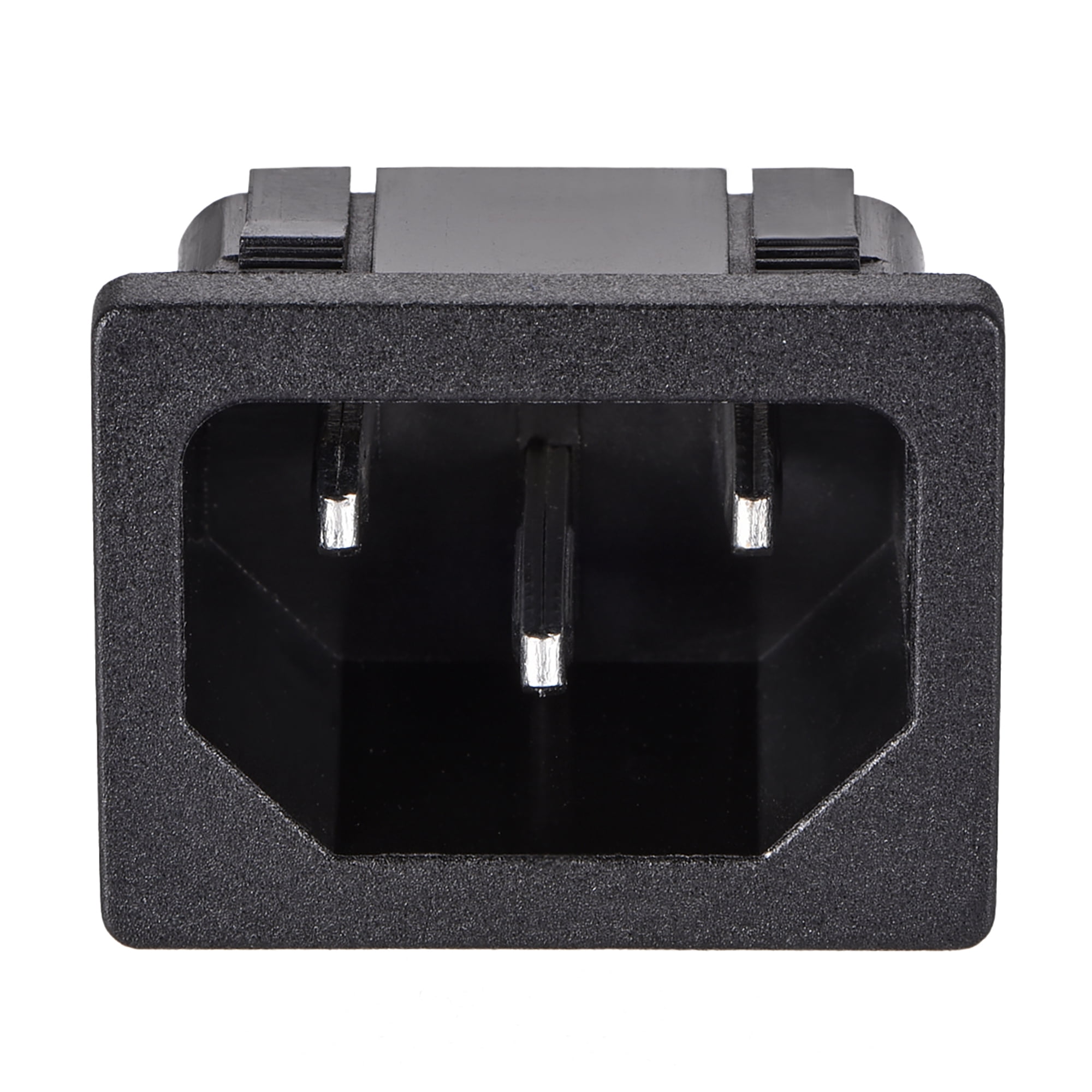 C14 Panel Mount Plug Adapter AC 250V 10A 3 Pins IEC Inlet Plug Power ...