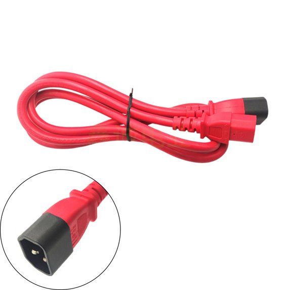 C14 to C13 Power Cable Extension Heavy Duty Flexible Cable for Home ...