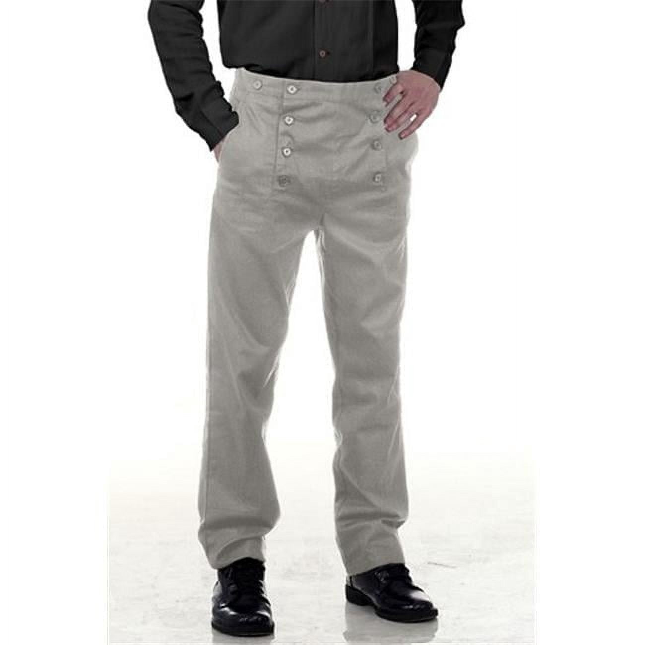 C1403 Architect Mens Hundred Percent Cotton Pants- Grey - Large ...