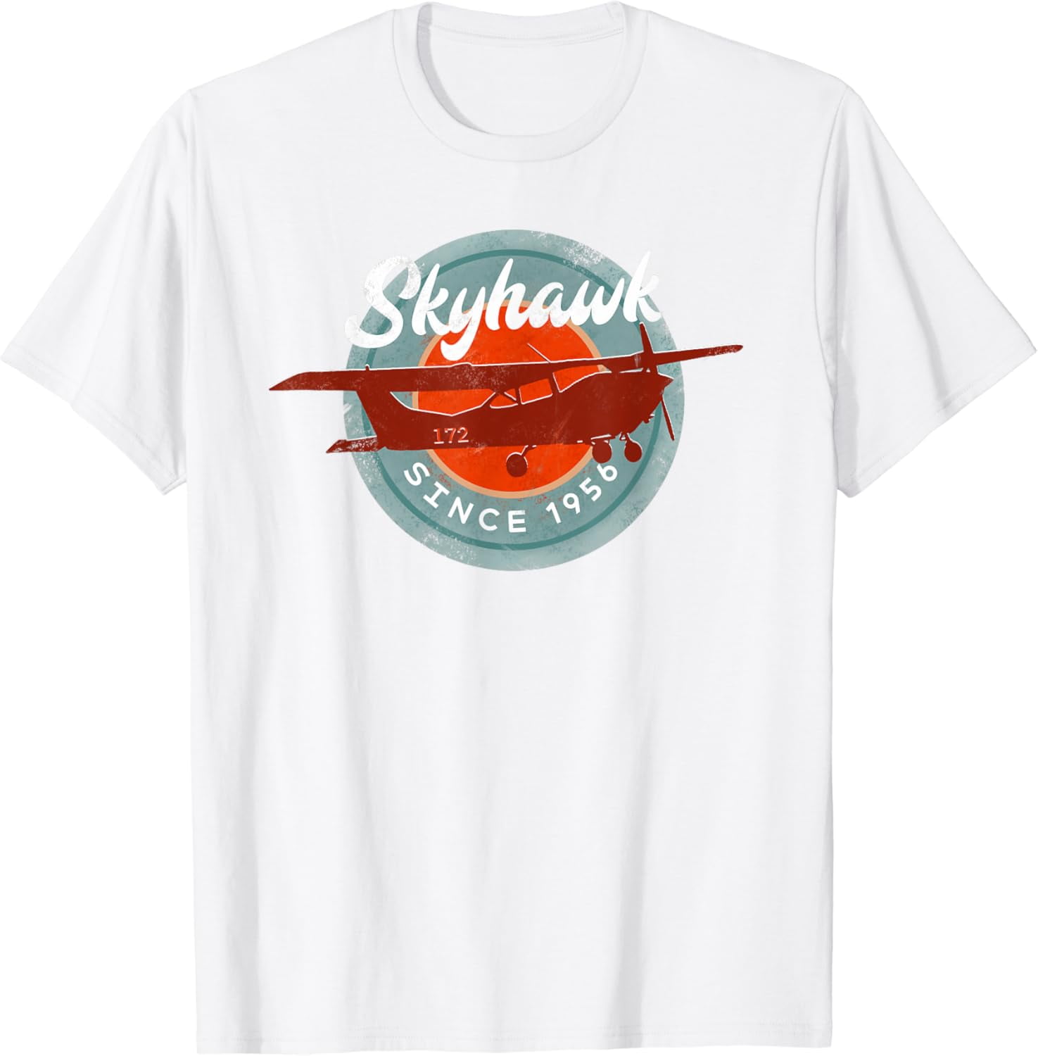 C172 Skyhawk Vintage Retro Airplane Flying Pilot Gift T-Shirt - Walmart.com