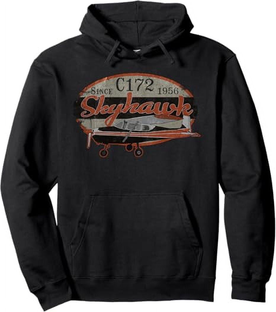 C172 Skyhawk Vintage Retro Airplane Flying Pilot Hoodie - Walmart.com