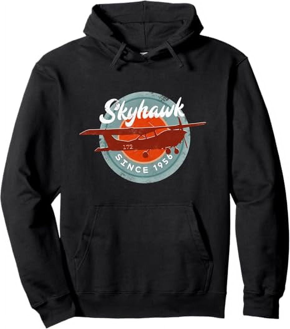 C172 Skyhawk Vintage Retro Airplane Flying Pilot Pullover Hoodie ...