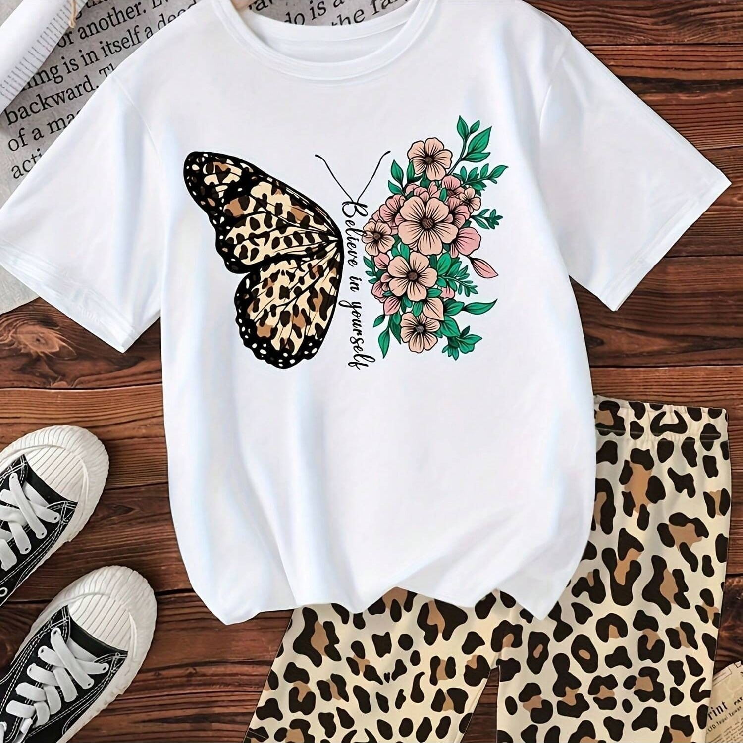 C1AmiS1eta con estampado de maR1iposas y flores, 1468220g, C1AmiS1eta ...