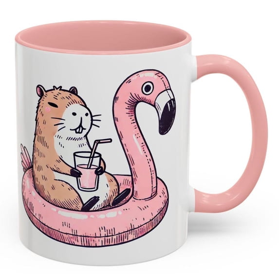 C1Apybara Relaxing Mug, Summer Coffee Cup, Lazy Pool Vibes Gift ...