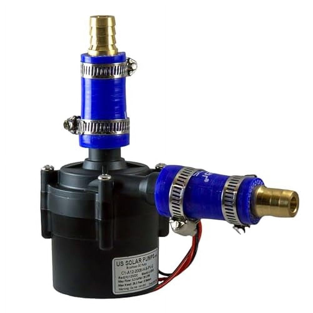 C1E 12V 20L Circulating pump with 3/4" to 1/2" Barbed fittings ...