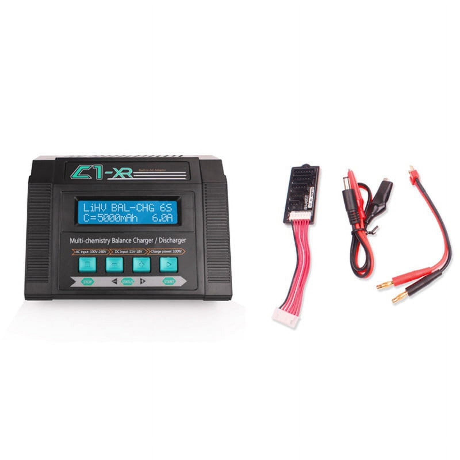C1XR Balance Charger 100W 10A 1-6S Dual Input Balance Charger with JST ...