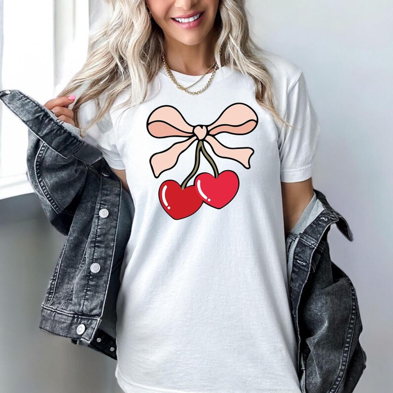 C1herrover hirt, VaL1entines Day Gift, C1herry Heart T1EE, Daing ...