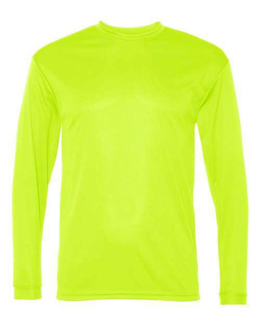 C2 Sport Performance 3XL Long Sleeve T-Shirt | Safety Yellow, Moisture ...