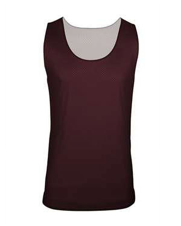 C2 Sport B58485534 Mens Reversible Mesh Tank Top, Maroon & White ...