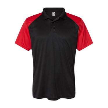 C2 Sport - Sport Polo - 5903 - Black/ Red - Size: M - Walmart.com