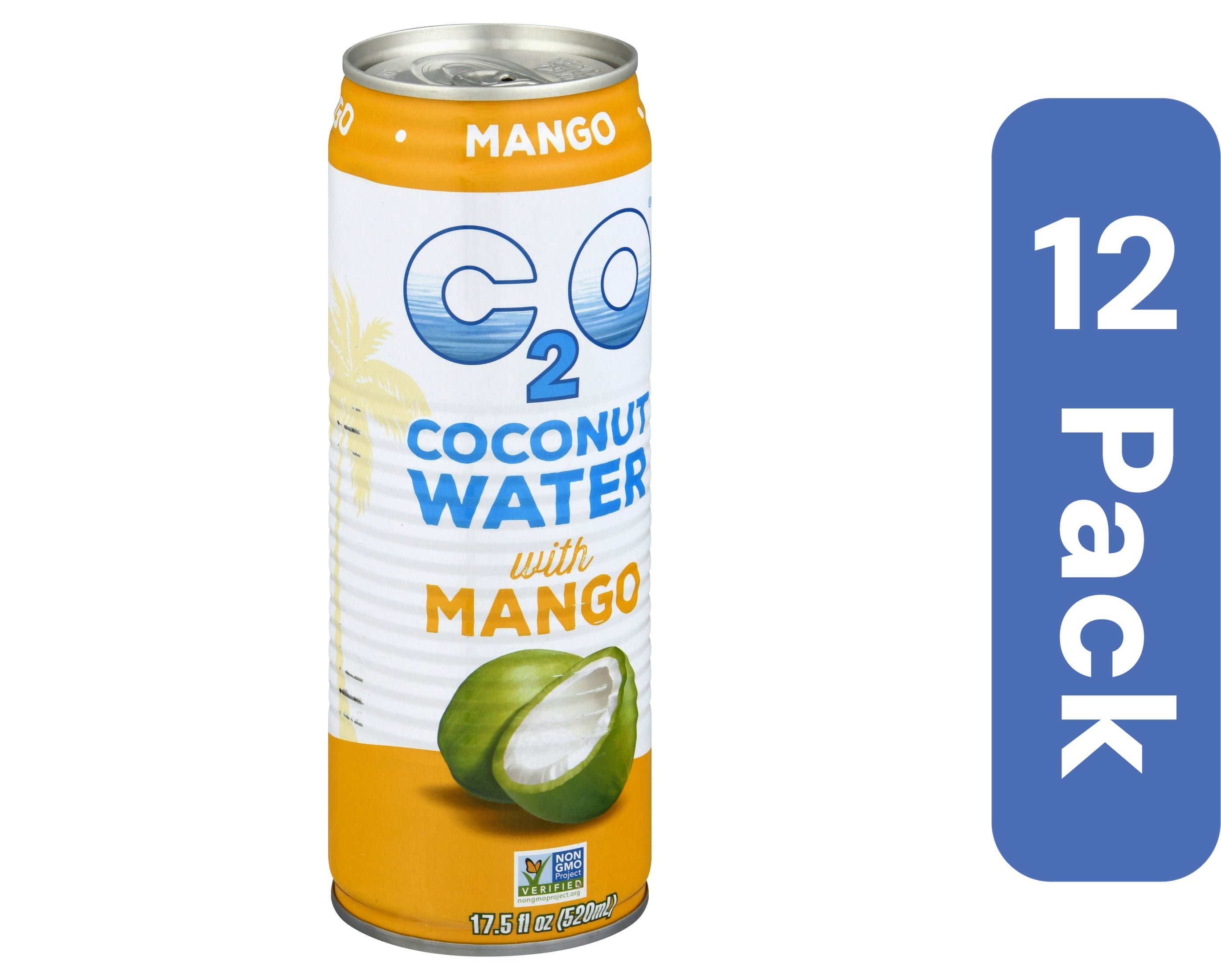 C20 Coconut Water Pure Mango 17.5 fl oz (Pack Of 12) - Walmart.com
