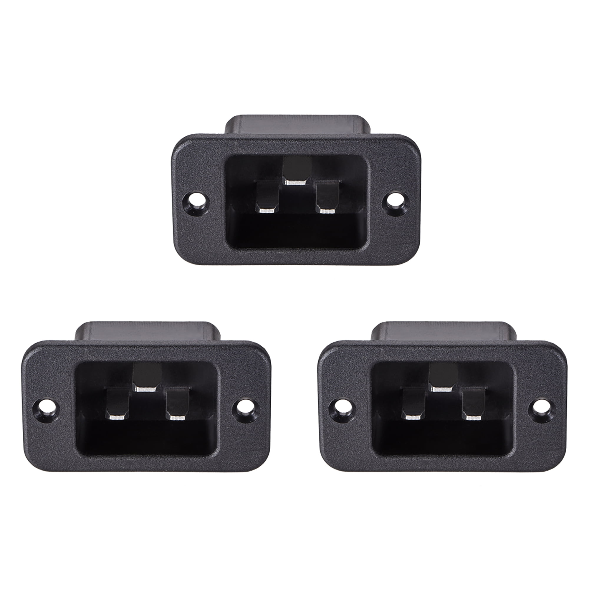 C20 Panel Mount Plug Adapter AC 250V 16A 3 Pins IEC Inlet Module Plug ...