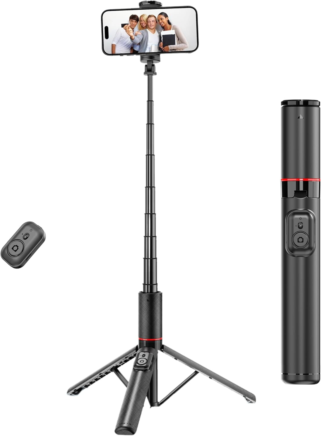 C21 53" Hidden Design Selfie Stick Tripod | Compact Retractable (0.6lbs ...