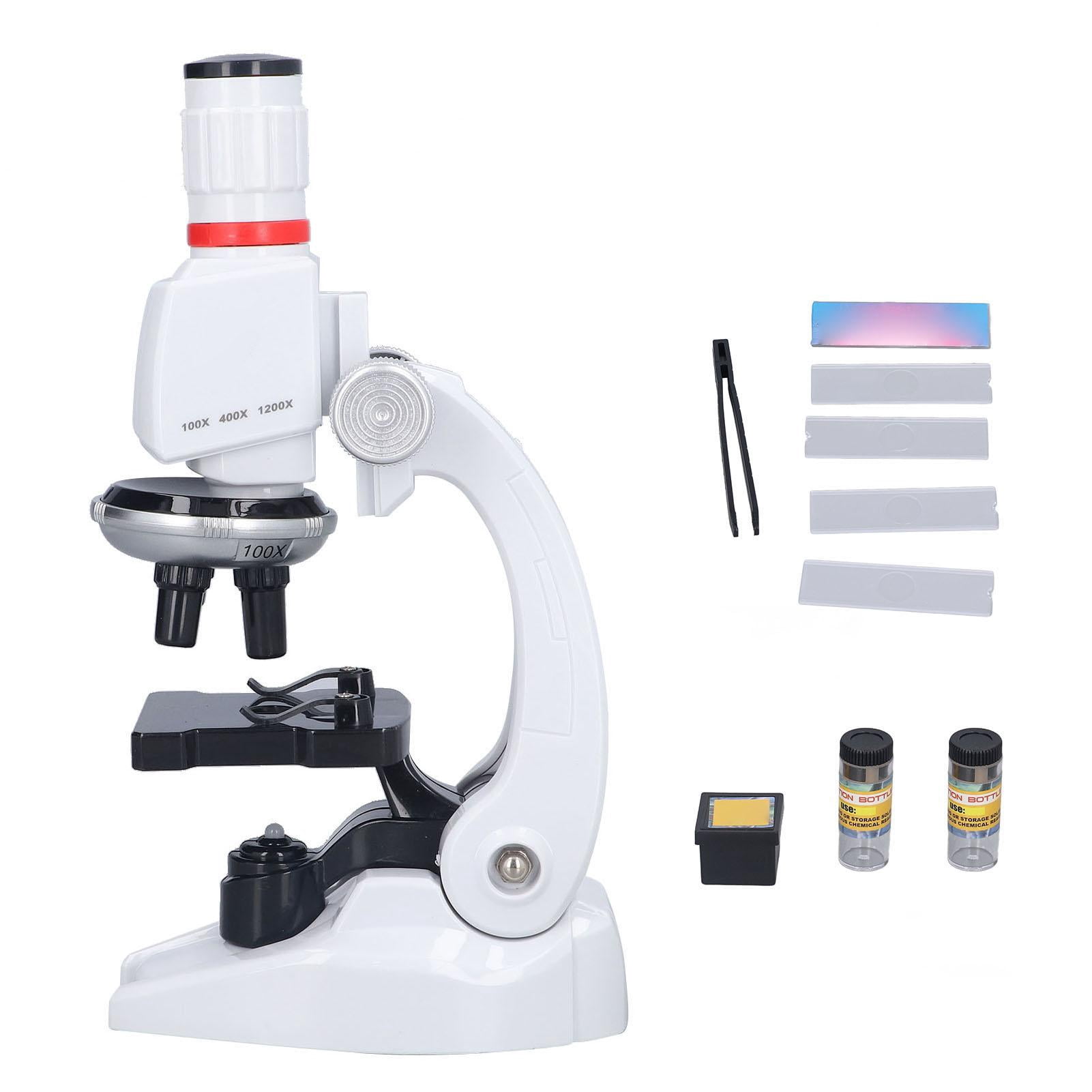 C2155 Kids Microscope Set 1200 Times Science Experiment Teaching ...