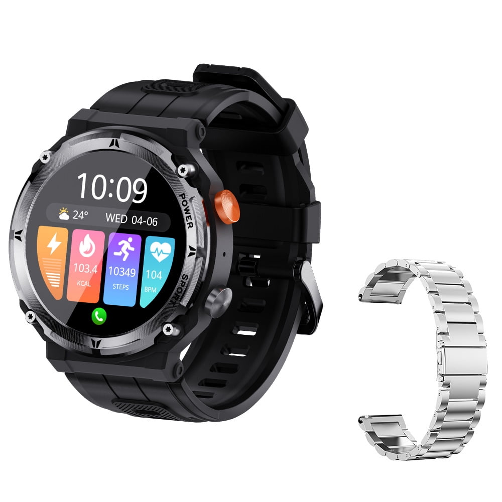C21pro smart Watch round screen outdoor three anti-Bluetooth call heart ...