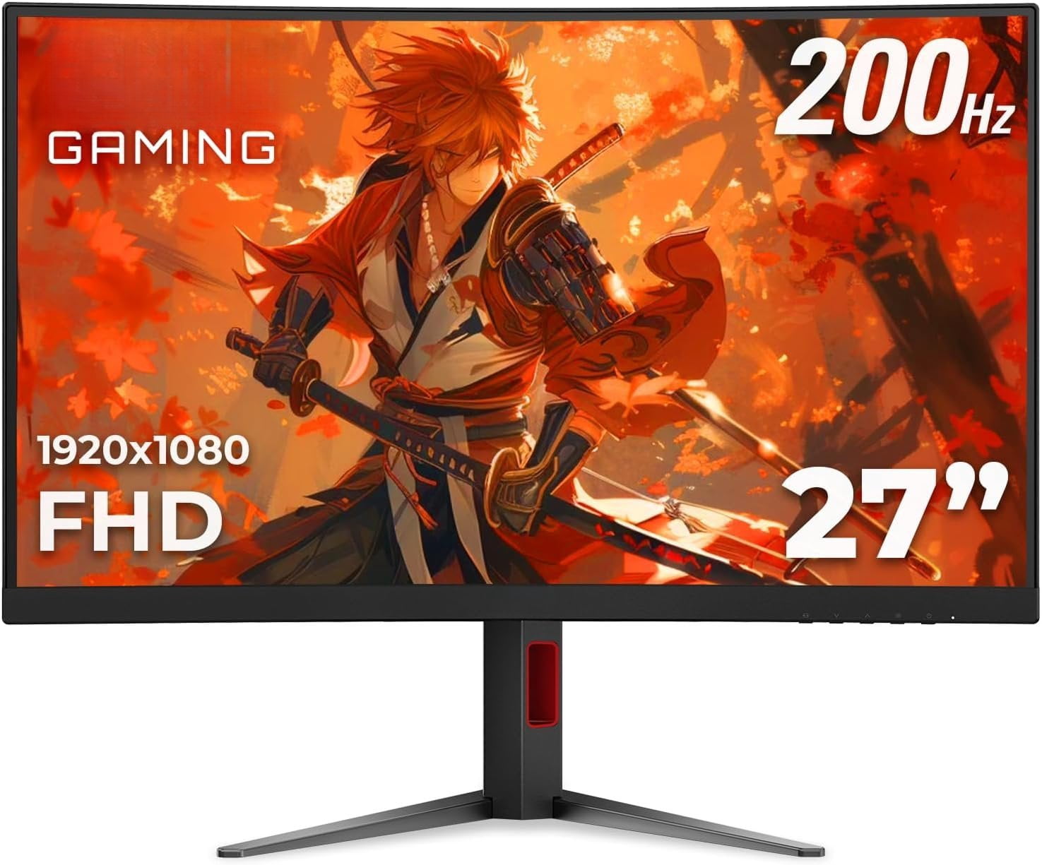 C27G4H2 27" Curved Gaming , FHD 1920x1080, 1500R, 200Hz Refresh Rate, 0 ...