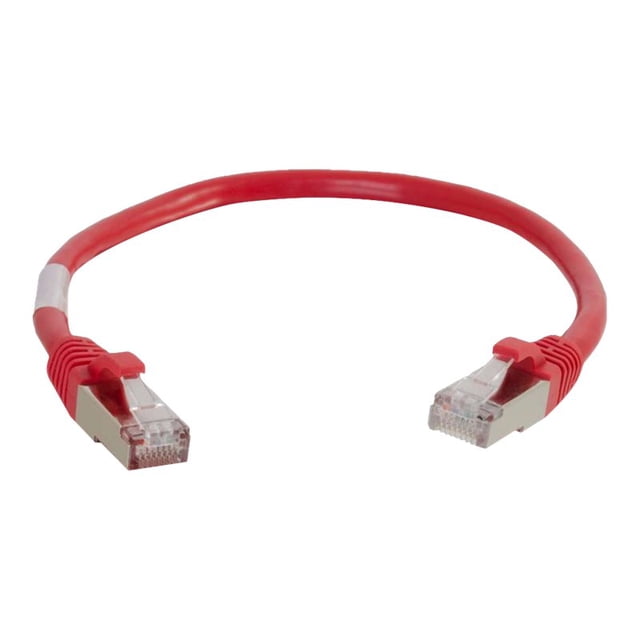 C2G 00855 20 ft. Cat 6 Red Cat6 Snagless Shielded (STP) Network Patch ...