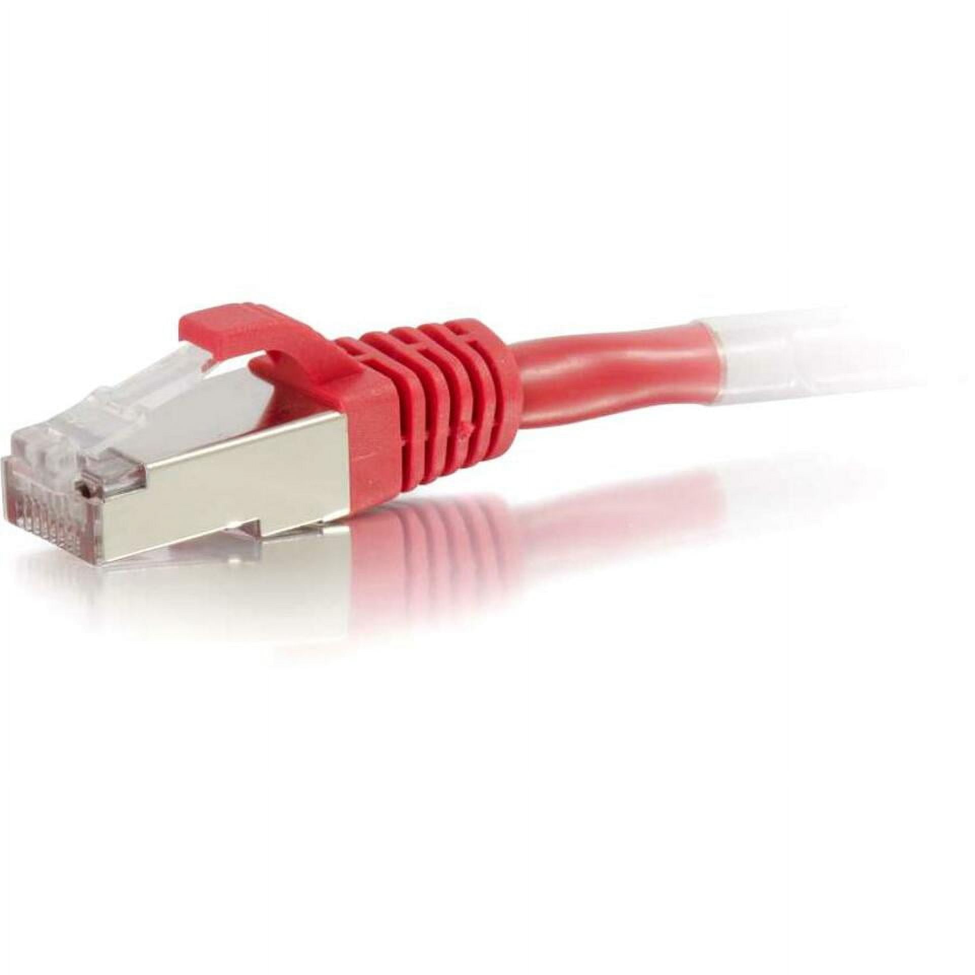 C2G 00855 20 ft. Cat 6 Red Cat6 Snagless Shielded (STP) Network Patch ...