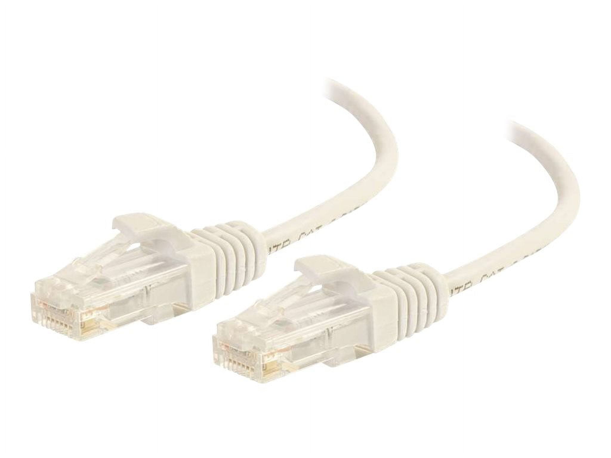 C2G 5ft Cat6 Ethernet Cable - Slim - Snagless Unshielded (UTP) - White ...