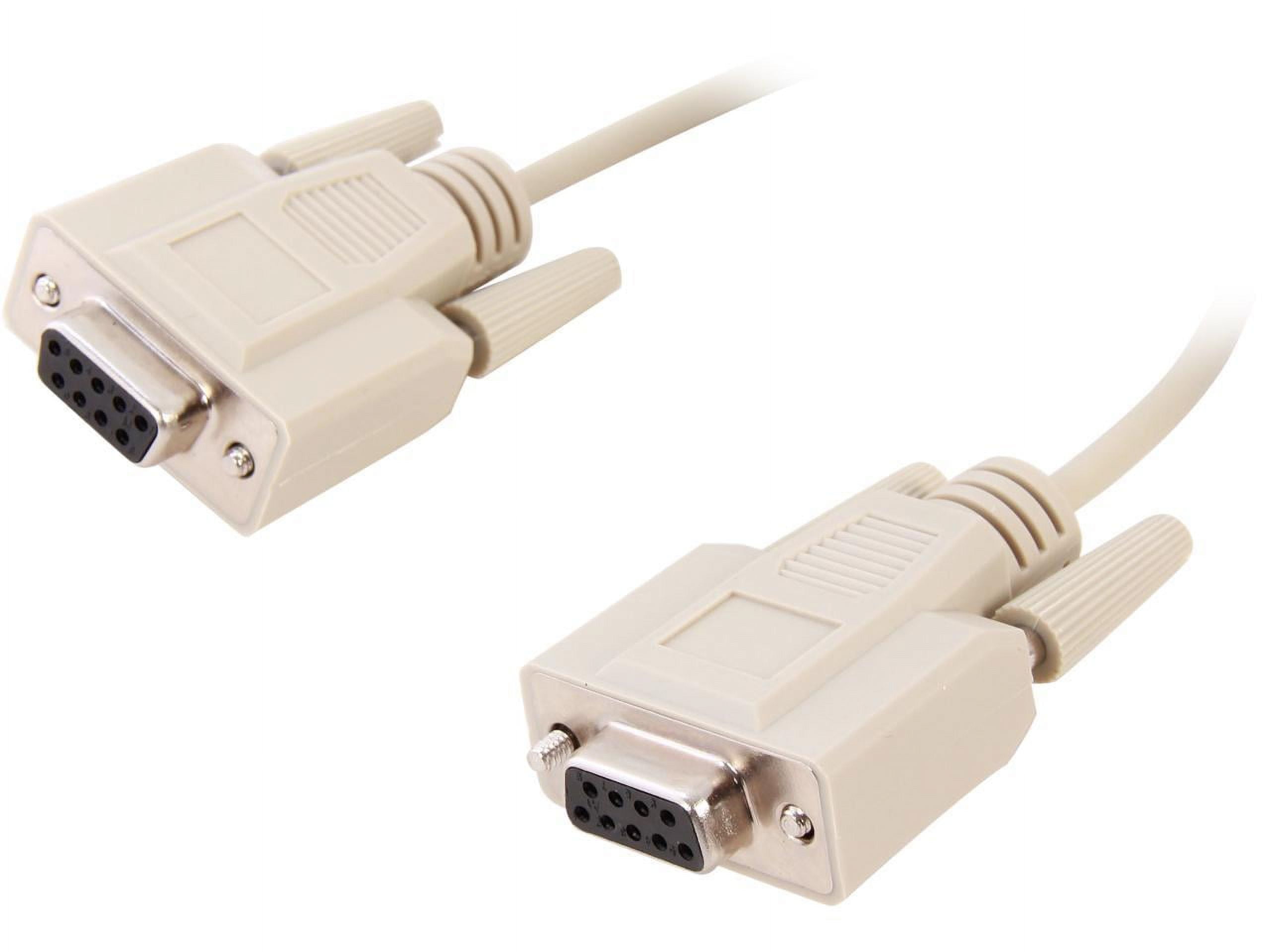 C2G 03046 DB9 F/F Serial RS232 Null Modem Cable, Beige (15 Feet, 4.57 Meters) - Walmart.com