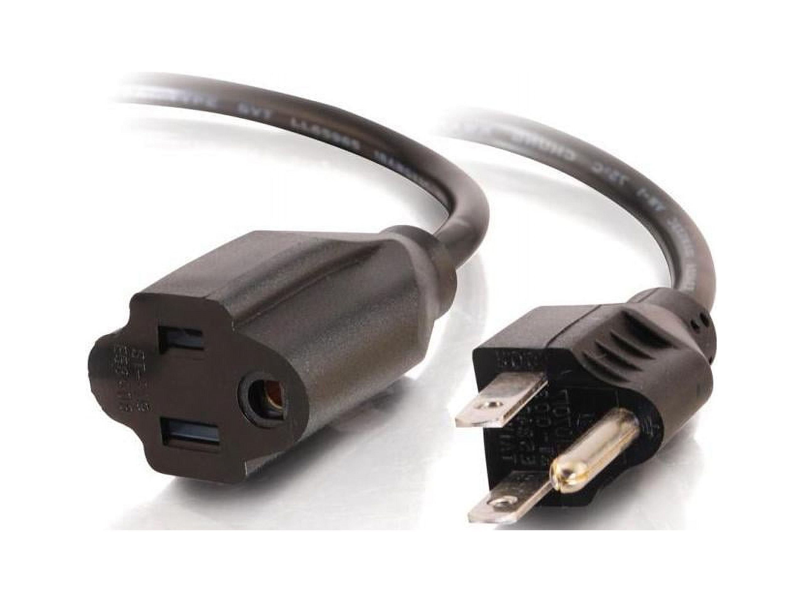 C2G 03115 18 AWG Outlet Saver Power Extension Cord - NEMA 5-15P to NEMA ...