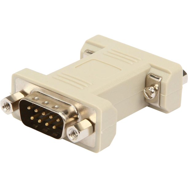 C2G 08075 DB9 Male to DB9 Female Serial RS232 Null Modem Adapter, Beige - Walmart.com